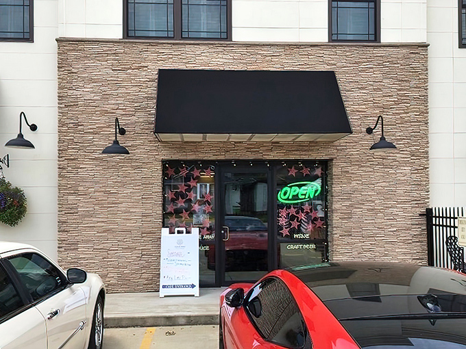 The unassuming exterior of Olive Tree Cafe hides culinary treasures within, like finding a diamond in your backyard. That neon "OPEN" sign is your invitation to flavor paradise.