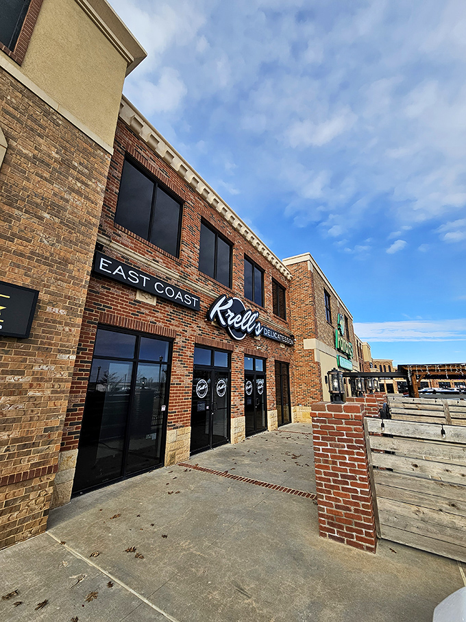A slice of the Big Apple in the Sooner State! Krell's East Coast Delicatessen brings New York flavor to Yukon, Oklahoma, with a facade that screams "fuggedaboutit" in the most delightful way.
