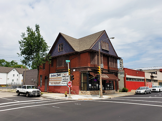 The corner landmark that time forgot&mdash;Jake's Deli stands proudly in its vintage brick building, a Milwaukee institution since 1955.
