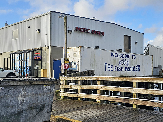 The unassuming exterior of The Fish Peddler belies the seafood treasures within. Who needs fancy when you've got fresh?