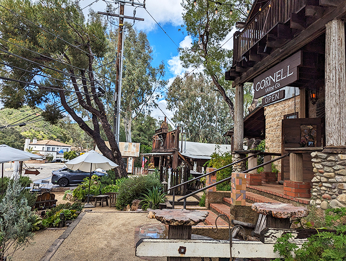 Like something straight out of a Western movie, The Old Place's weathered wooden exterior and bell tower promise adventure before you even step inside.