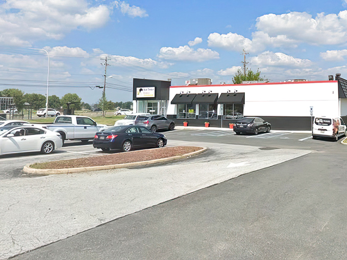 The unassuming exterior of culinary greatness. Like finding a diamond in a strip mall, Aunt Berta's modest storefront hides Delaware's soul food treasure.