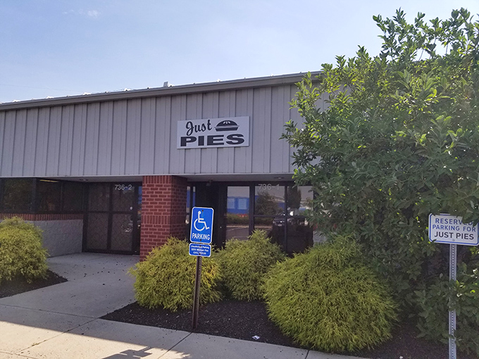 The unassuming exterior of Just Pies in Westerville hides a treasure trove of flaky, buttery delights that would make Marie Callender weep with joy.