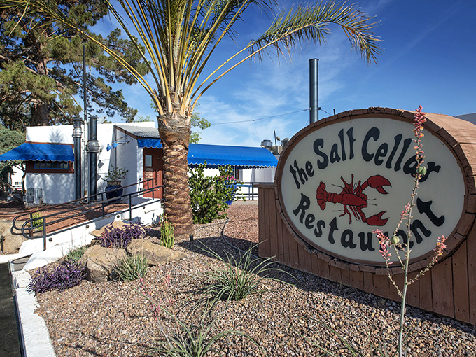The iconic lobster sign welcomes you like an old friend, promising oceanic treasures in the most unexpected of places&mdash;the Arizona desert.