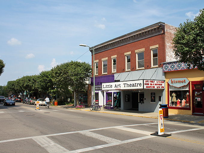 Yellow Springs' main street feels like stepping into a Norman Rockwell painting where everyone got really into indie music and organic kale.