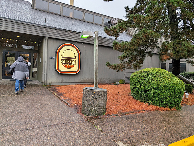 The unassuming exterior of The Stockpot belies the culinary treasures within. Like finding a rare vinyl in a plain sleeve, the real magic awaits inside. 