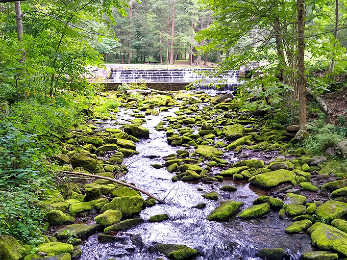 The cascading waters of Ravensburg create nature's perfect soundtrack&mdash;gentle enough for conversation, powerful enough to wash away your worries.
