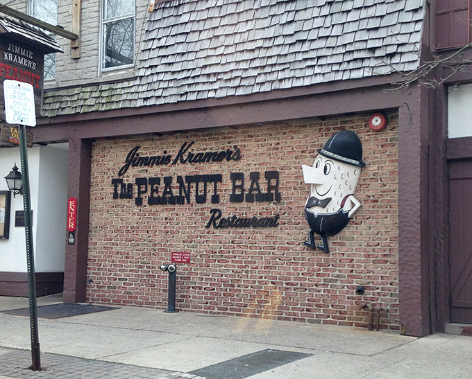 The iconic Mr. Peanut mascot welcomes you to this Reading institution, where breaking rules about shells is not just allowed&mdash;it's encouraged. 