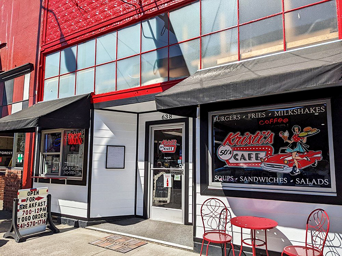 The cherry-red exterior and vintage signage aren't just decoration&mdash;they're your first clue that you've found a genuine time portal in downtown Lebanon.