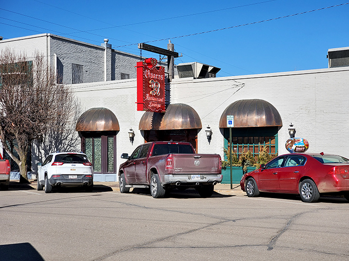 The modest white exterior with distinctive copper awnings belies the culinary treasure within. Chances "R" doesn't need flashy architecture when the food does all the talking.