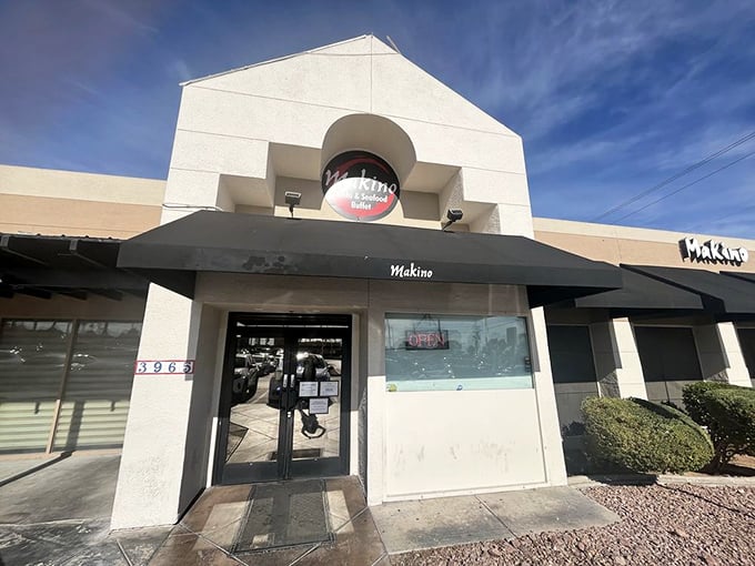 Makino's unassuming strip mall exterior might not scream "culinary destination," but like Vegas itself, the real magic happens once you step inside.