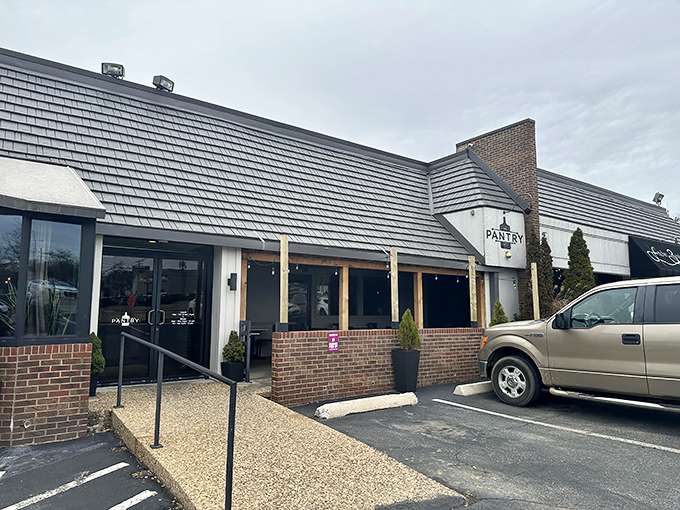 The unassuming exterior of The Pantry Restaurant belies the culinary treasures within. Like a poker player with a royal flush, it keeps its best cards hidden.