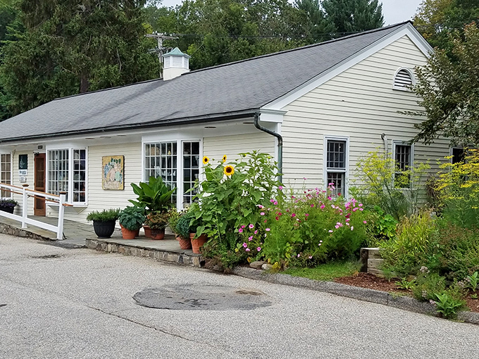 New England charm personified: The Pantry's white clapboard exterior and vibrant garden welcome you like an old friend who happens to be an exceptional cook.