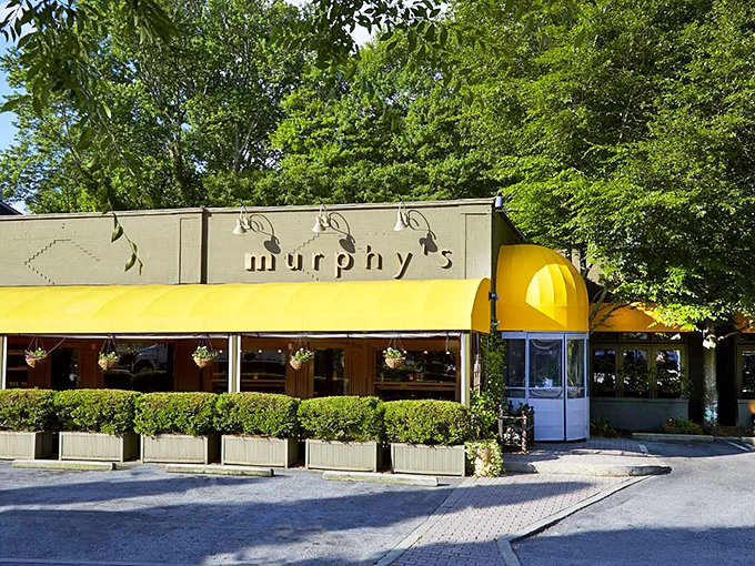 Murphy's iconic yellow awnings stand out like a beacon of culinary hope on Virginia Avenue, promising comfort and indulgence to hungry Atlantans.