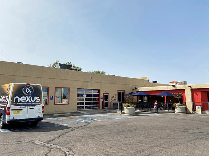 The unassuming exterior of Nexus hides culinary treasures within, like finding a Picasso at a yard sale. Pure New Mexican magic awaits.