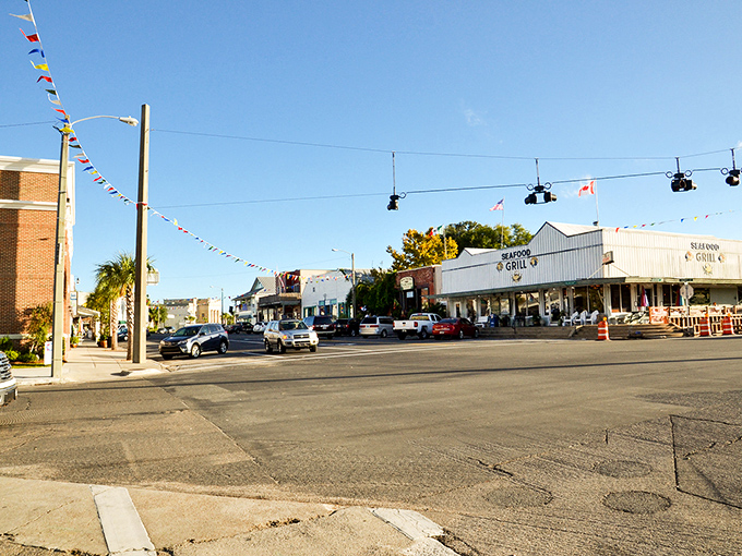 Historic charm meets coastal tranquility in downtown Apalachicola, where time slows down and buildings tell stories of maritime glory days.