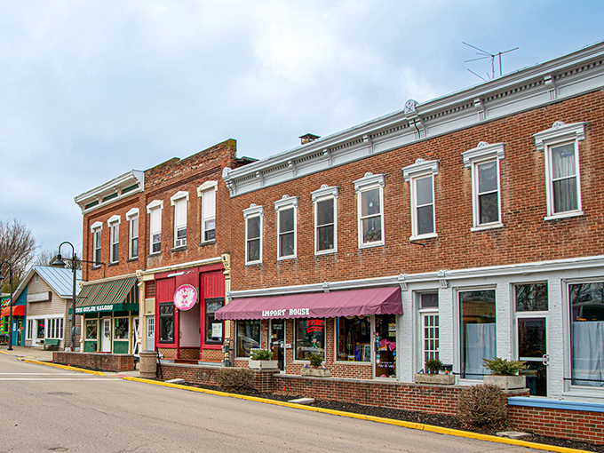 Yellow Springs' main street feels like stepping into a Norman Rockwell painting where everyone got really into indie music and organic kale.