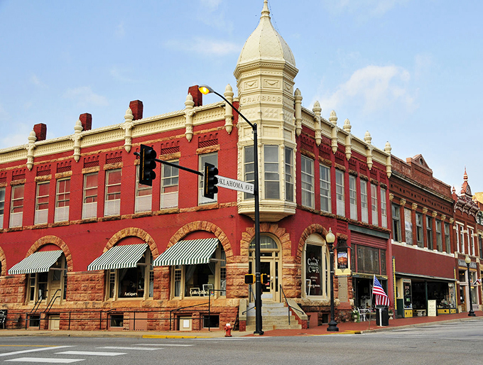 Guthrie's red-brick downtown isn't just preserved—it's alive! Like finding a perfectly maintained classic car that still purrs when you turn the key.