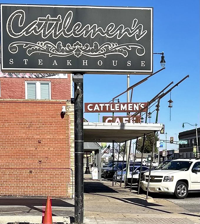 That iconic sign has beckoned hungry Oklahomans for generations, promising carnivorous delights that fully deliver on the Stockyards City legacy.