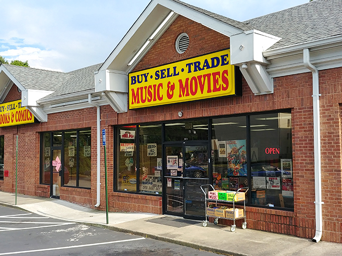 The unassuming strip mall exterior of Book Nook belies the literary wonderland waiting inside. Like finding Narnia in a closet, but with more Batman comics.