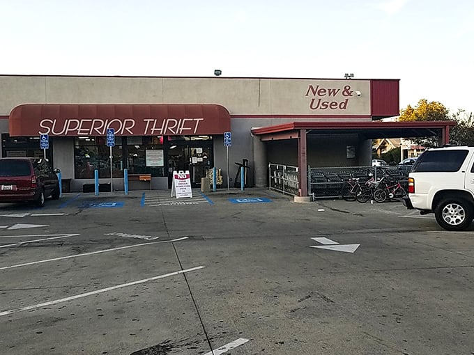 The unassuming facade of Superior Thrift belies the wonderland of treasures inside. Like finding a speakeasy, half the fun is knowing where to look!