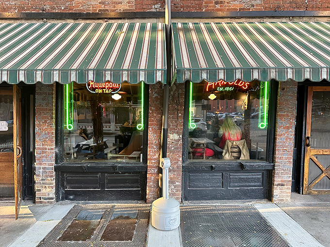The unassuming exterior of Arnold's Bar & Grill beckons with its vintage charm and green-striped awning&mdash;Cincinnati's worst-kept secret hiding in plain sight.