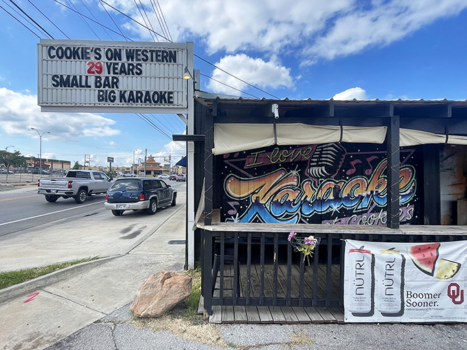 "Small bar, big personality" isn't just a slogan at Cookie's on Western&mdash;it's truth in advertising with that giant Coop 66 beer can standing sentinel.