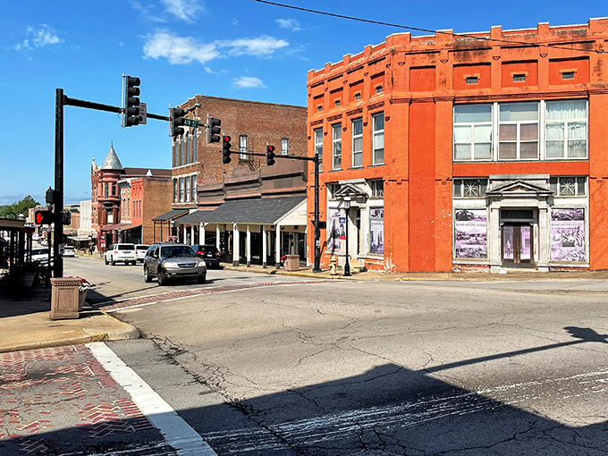 Main Street magic! Van Buren's historic downtown looks like a movie set, but these brick beauties are the real deal&mdash;no Hollywood fakery required.