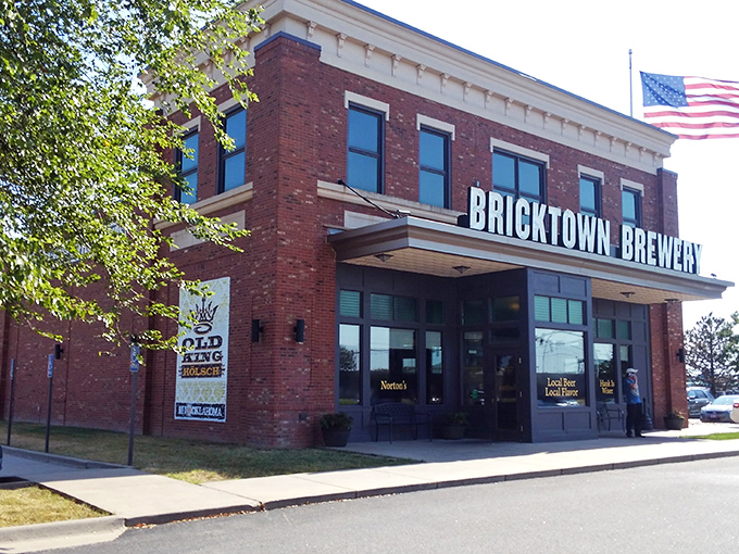 The stately brick facade of Bricktown Brewery stands proudly in Wichita, where good beer and even better meatloaf await the hungry Kansas traveler.