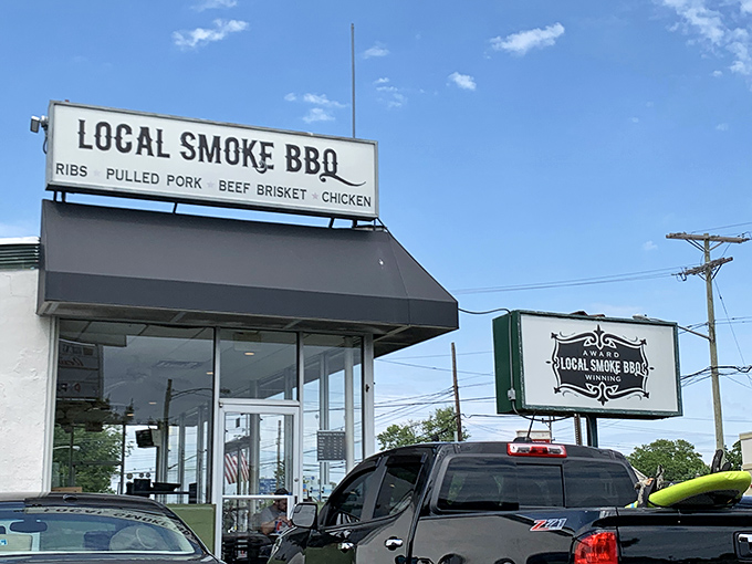 The unassuming storefront that launches a thousand barbecue dreams. Like finding a treasure map where X marks the spot&mdash;and the spot smells incredible.