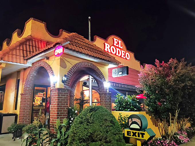 The sunshine-yellow exterior with its distinctive brick arches isn't just inviting&mdash;it's practically a beacon for hungry travelers seeking authentic Mexican flavors in Lemoyne.