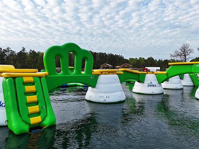 The ultimate summer playground awaits! Fantasy Lake's floating obstacle course transforms an ordinary day into an extraordinary adventure of splashes, laughter, and inevitable wipeouts.