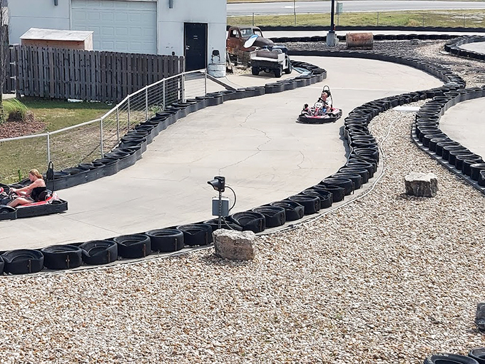 The winding concrete ribbon of Xtreme Racing Center stretches before you like a miniature Monaco Grand Prix, where weekend warriors become track legends.