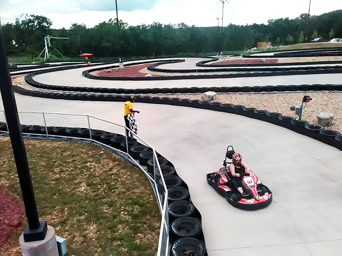 The winding concrete ribbon of Xtreme Racing Center stretches before you like a miniature Monaco Grand Prix, where weekend warriors become track legends.