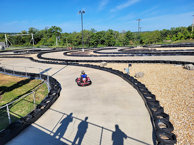 The winding concrete ribbon of Xtreme Racing Center stretches before you like a miniature Monaco Grand Prix, where weekend warriors become track legends.