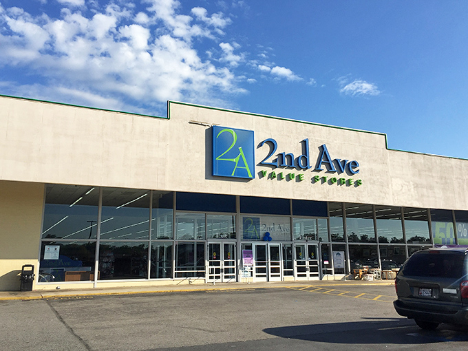 The unassuming exterior of 2nd Ave Thrift Superstore belies the wonderland within. Like a treasure chest disguised as a strip mall inhabitant.