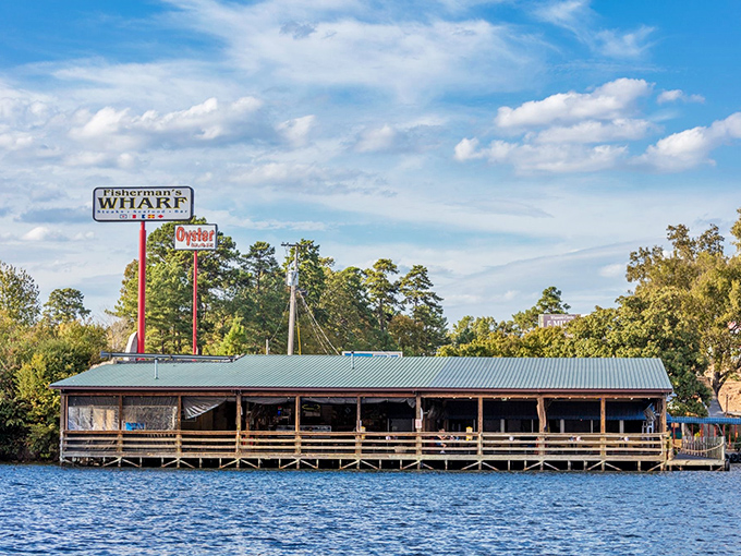 Like a mirage on Lake Hamilton, Fisherman's Wharf beckons with the promise of seafood treasures in the most unexpected of places.