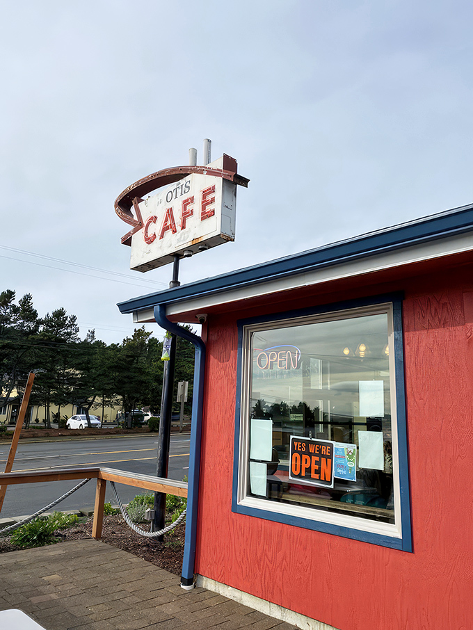 The iconic red and white Otis Cafe sign has been beckoning hungry travelers for generations &ndash; a coastal Oregon landmark worth the detour. 