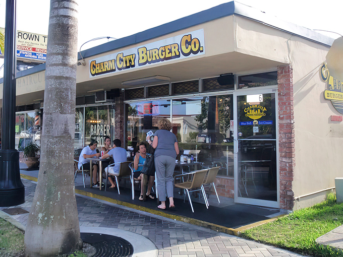 The unassuming exterior of Charm City Burger Company proves once again that the best food treasures often hide in plain sight.