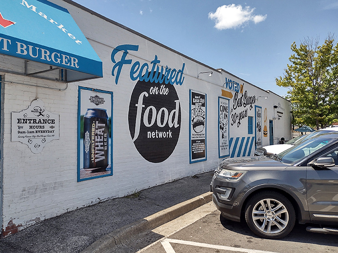 The humble white exterior with bold "Food Network" credentials is Kansas City's version of a treasure map &ndash; X marks the burger spot.