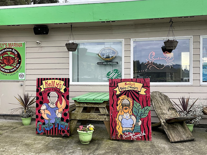 The unmistakable green roof and colorful character cutouts welcome seafood pilgrims to Kelly's Brighton Marina, where ocean-to-table isn't a trend&mdash;it's just Tuesday.