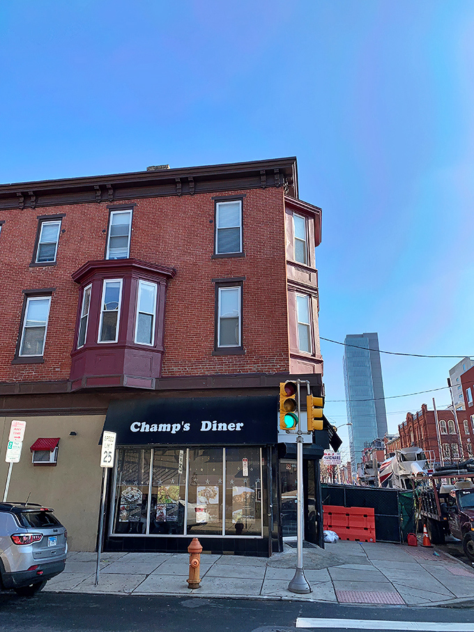 The unassuming black awning of Champ's Diner hides culinary treasures that would make even the most jaded food critic do a double-take.