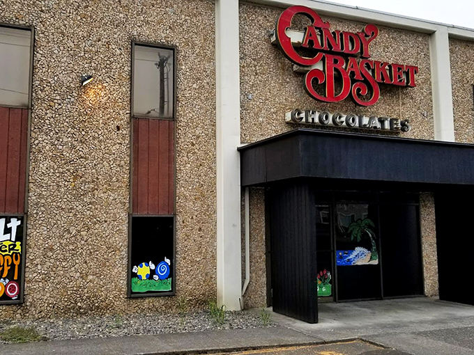The unassuming exterior of Candy Basket belies the sweet wonderland within. Like finding Narnia in a strip mall.
