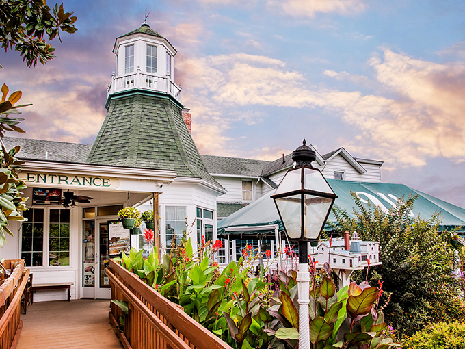 The iconic lighthouse cupola of The Wellwood isn't guiding ships&mdash;it's beckoning hungry travelers to a seafood sanctuary where history meets hospitality.