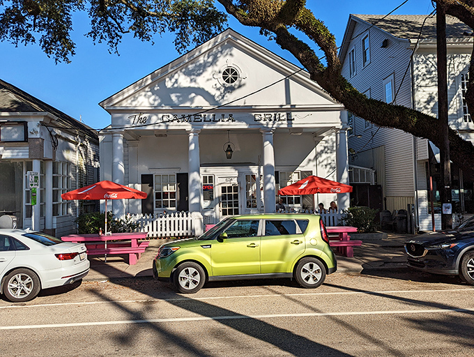 The Greek revival fa&ccedil;ade of Camellia Grill stands like a culinary Parthenon, welcoming hungry pilgrims to this temple of comfort food since 1946. 