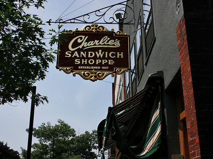 The iconic Charlie's Sandwich Shoppe sign has been guiding hungry Bostonians to this South End treasure since 1927. History served daily. 