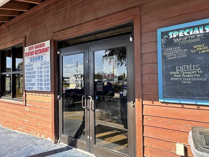 The weathered wooden exterior says everything you need to know&mdash;this place spends its money on the seafood, not fancy architecture. That's my kind of priority.