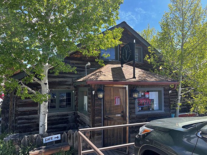 The log cabin charm of Mr. Burro Cafe beckons hungry travelers like a mountain mirage, promising breakfast salvation at 10,000 feet. 