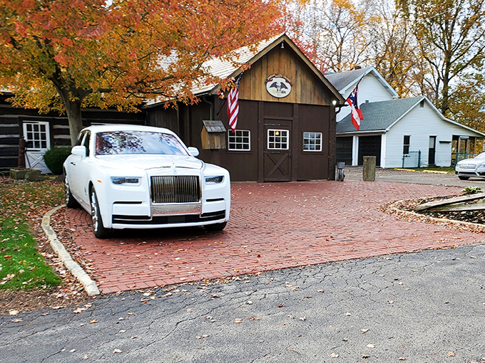 The Spread Eagle Tavern glows like a welcoming beacon in the night, its historic charm beckoning hungry travelers with promises of culinary delights within.