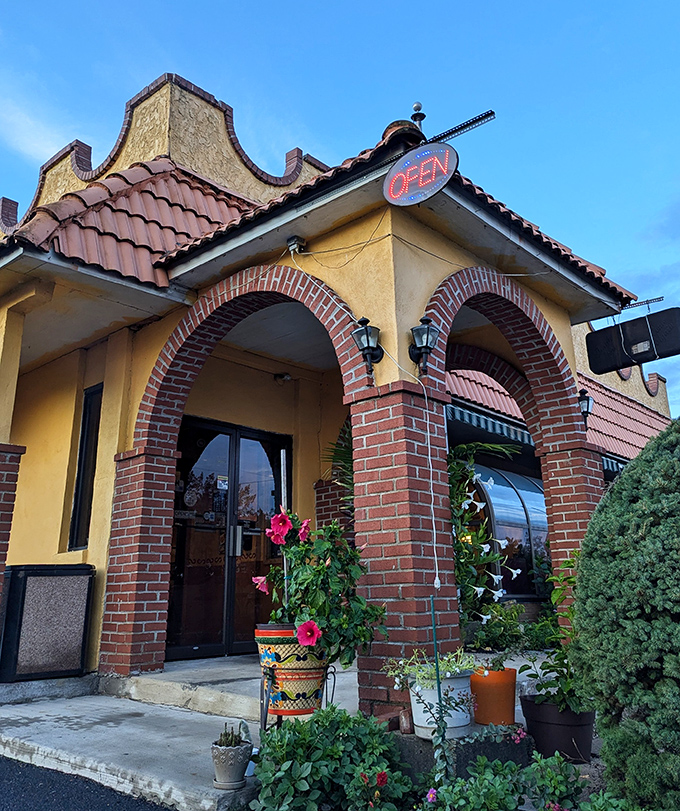 The sunshine-yellow exterior with its distinctive brick arches isn't just inviting&mdash;it's practically a beacon for hungry travelers seeking authentic Mexican flavors in Lemoyne.
